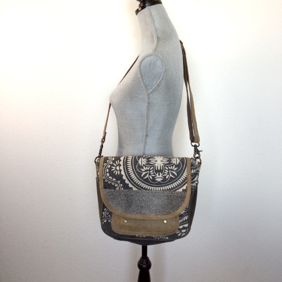 Myra Bag | Bags | Myra Bag Upcycled Canvas Messenger Crossbody Bag ...